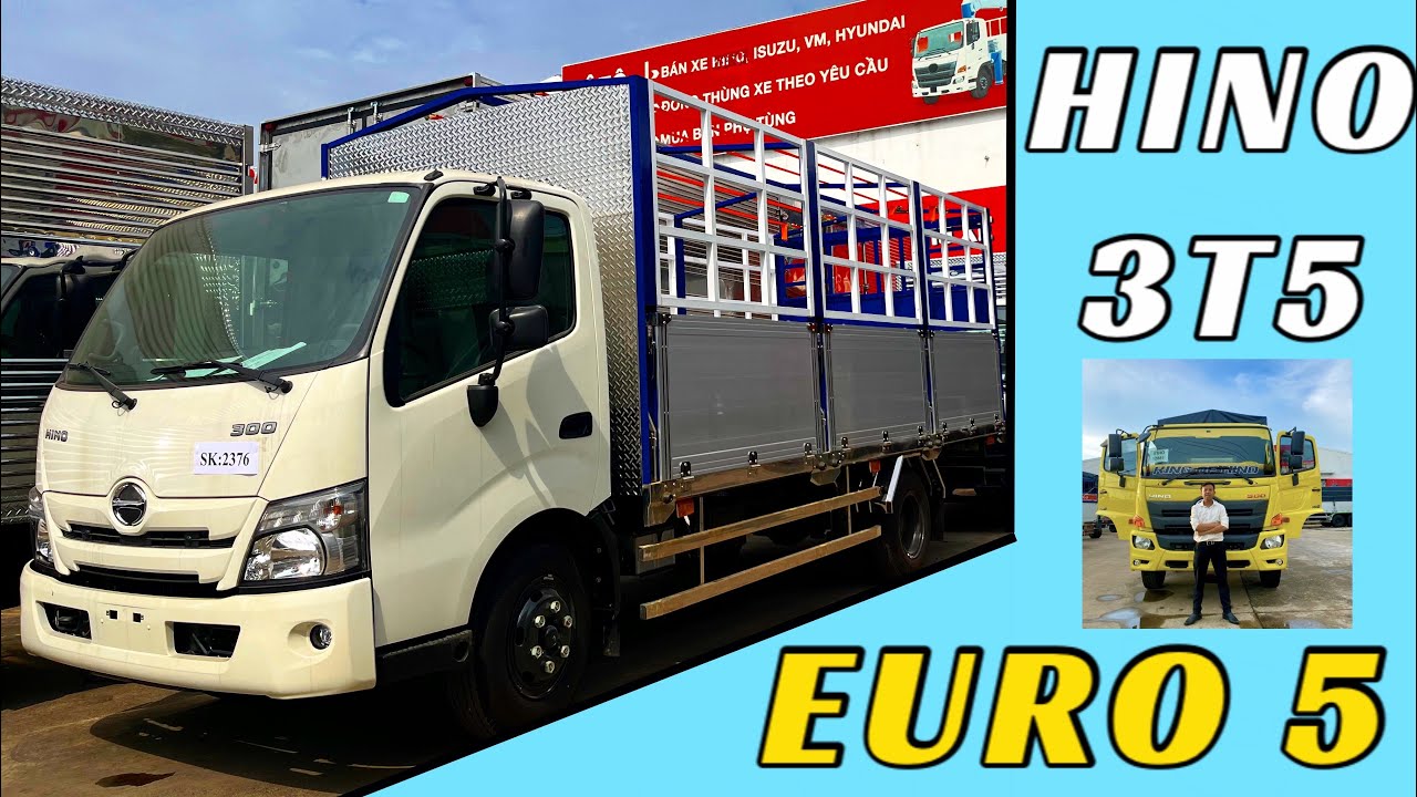 Hino 3T5 Thùng Mui Bạt Euro 5 | Xe tải Hino 3T5 Euro 5 | Hino XZU720L ...