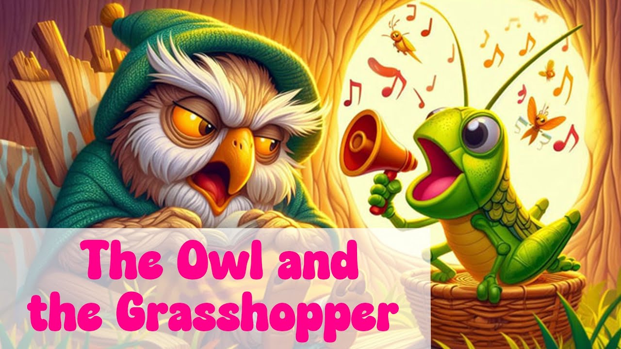 Owl and Grasshopper Story | Famous Fairy Tales - YouTube