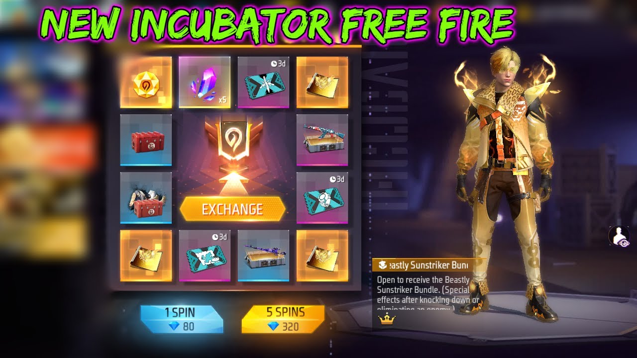 New Grimworld Predators Incubator Free Fire | New Incubator Bundle Free ...