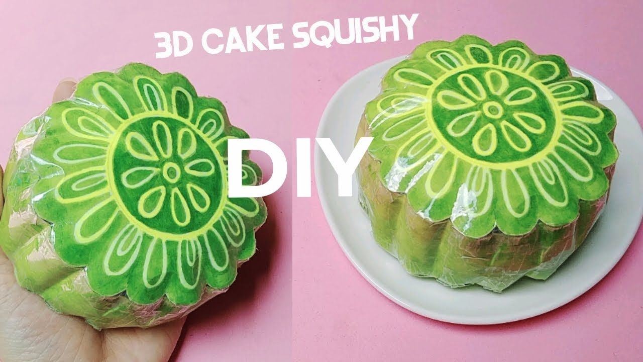 3D MOON CAKE Squishy | Cách làm Squishy bánh Trung Thu Trà Xanh | DIY ...