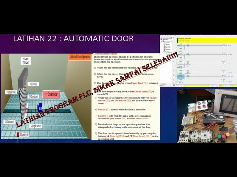 latihan 22 : Program plc untuk automatic door - YouTube
