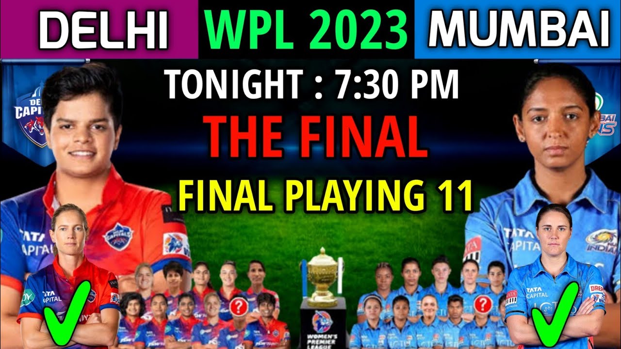 Women’s IPL 2023 Final Match | Mumbai Indians Women vs Delhi Capitals ...