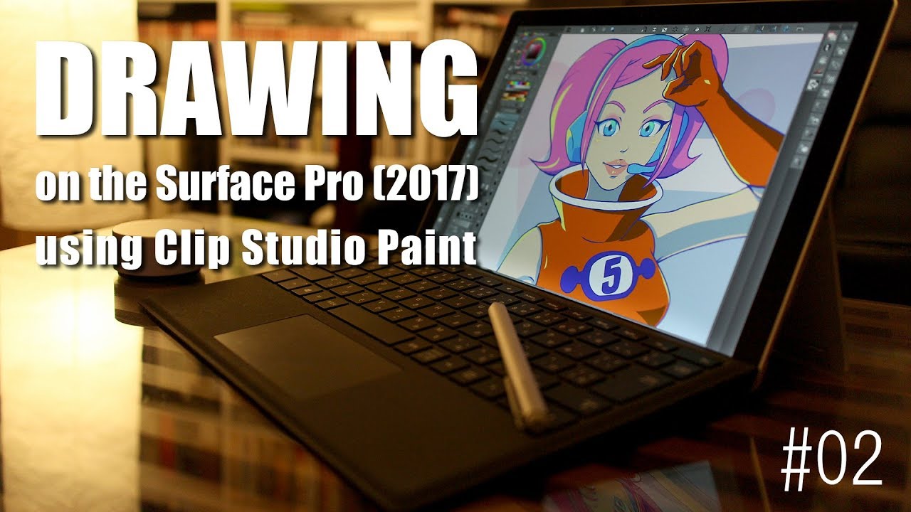 Drawing on the Surface Pro (2017) SPACE CHANNEL 5 - YouTube