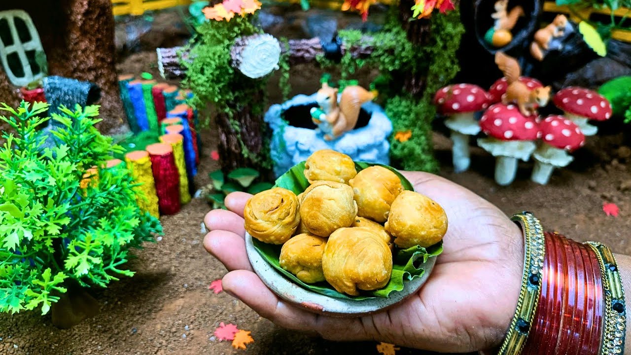 Miniature Kachori | Mini Cooking | Crispy Khasta Kachori Recipe ...