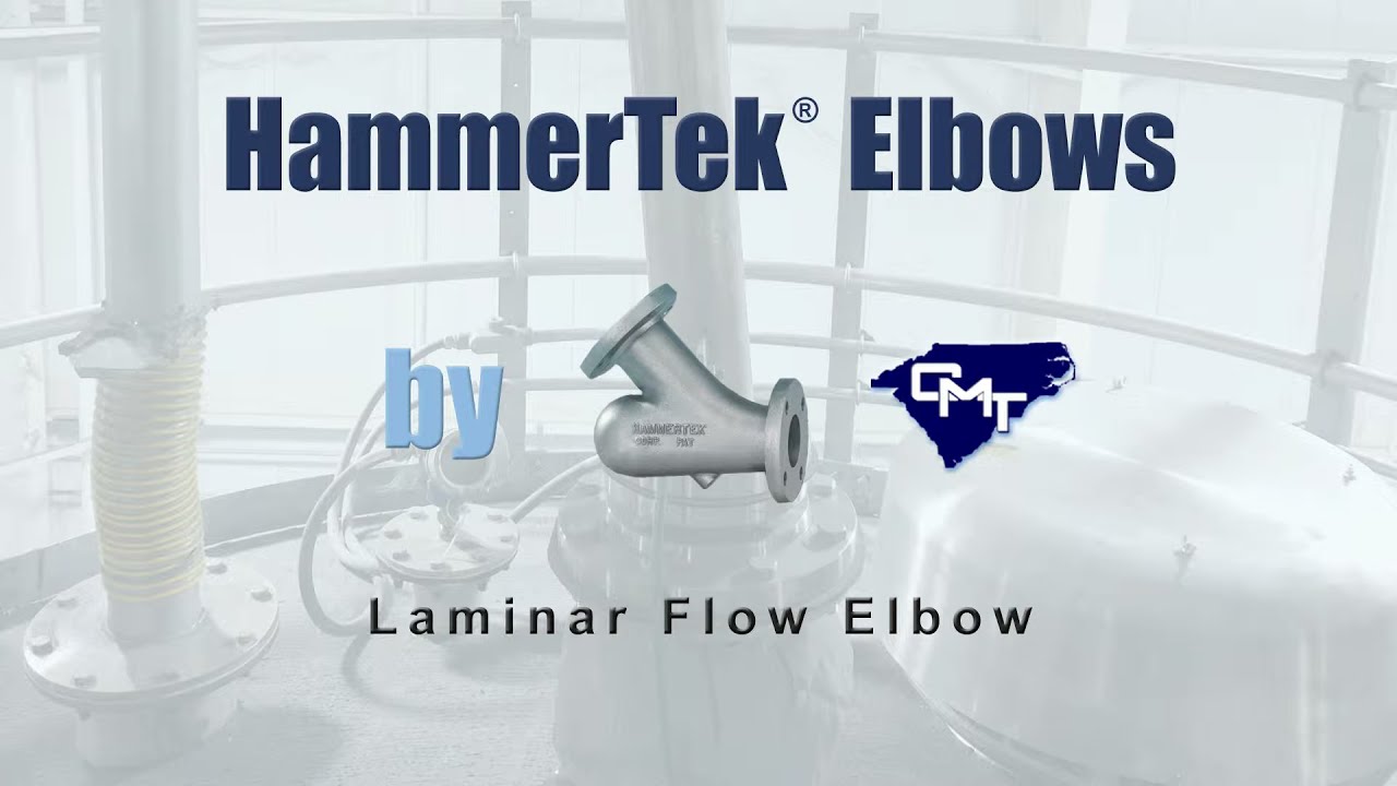 HammerTek’s Smart Elbow® - Laminar Flow Pneumatic Conveying Elbow - YouTube