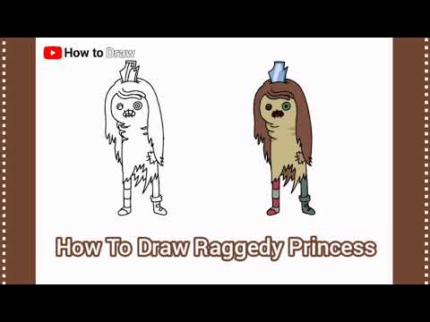 How to draw raggedy princess from adventure time - YouTube