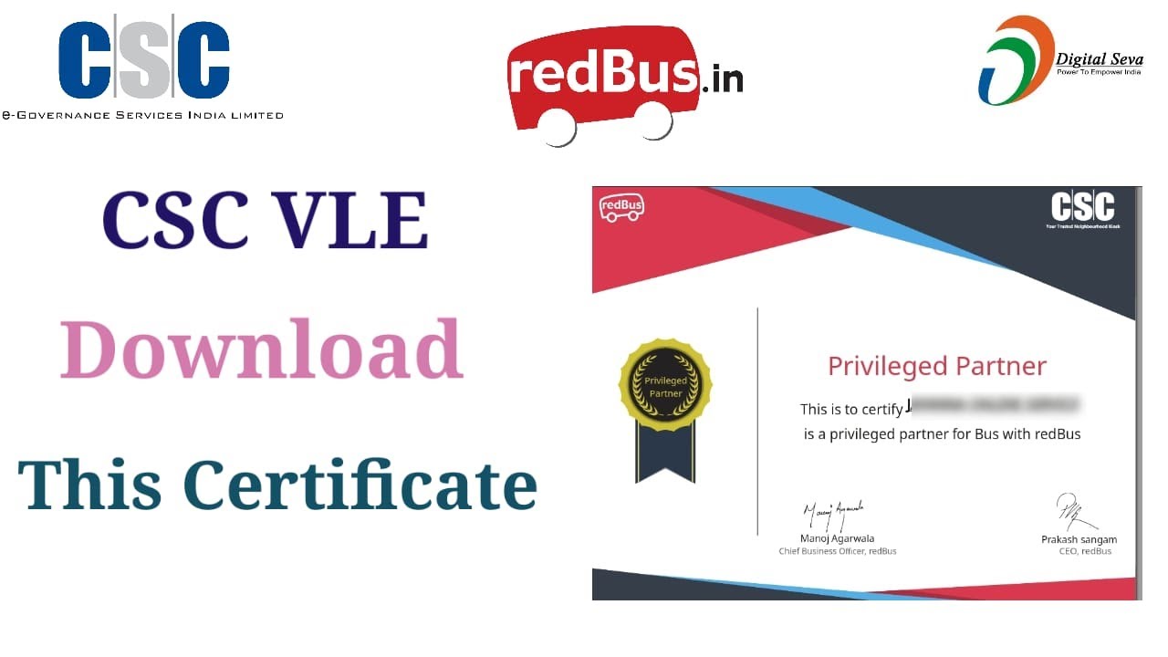 Attention CSC VLE|| VLEs can now download the RedBus Co-Branding ...