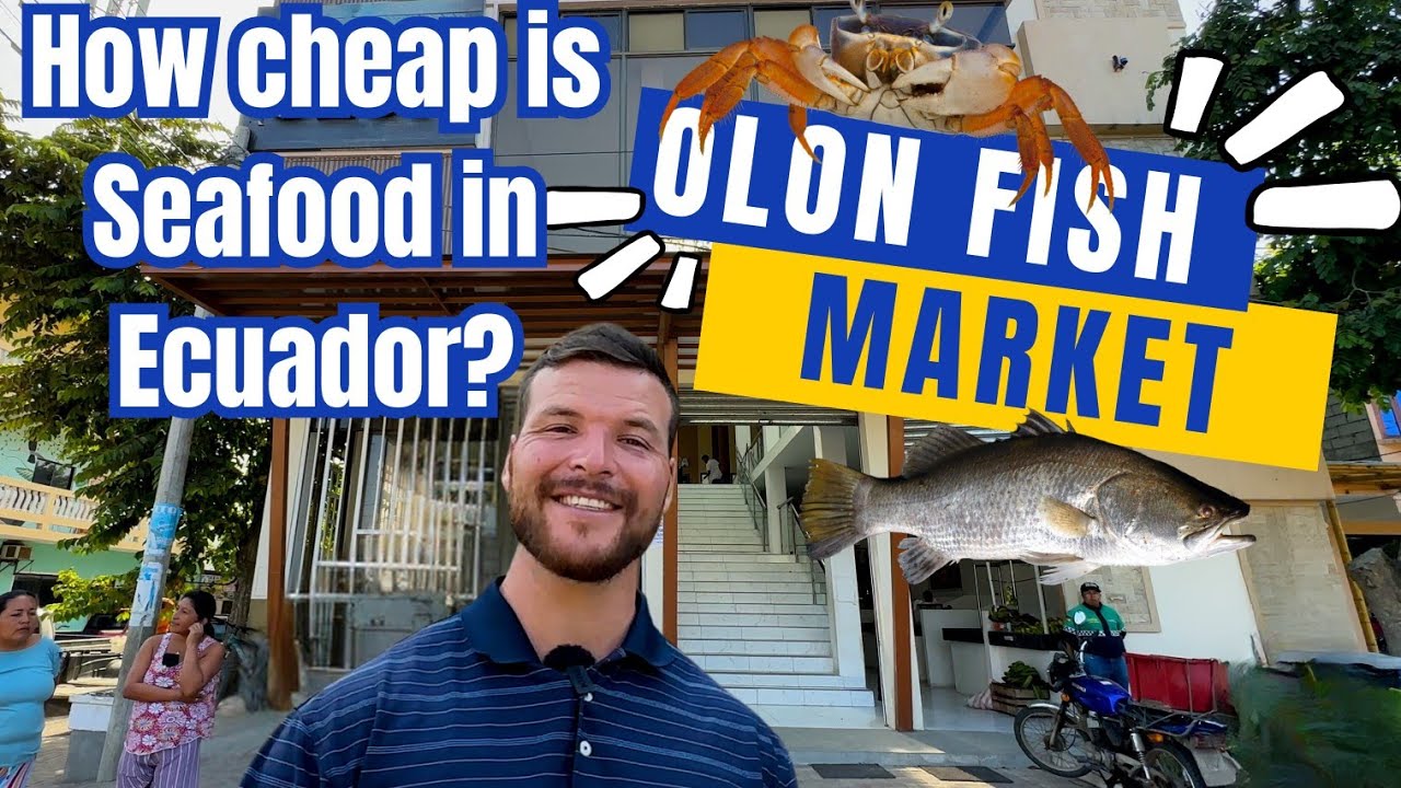 Exploring Plaza Olon: Ecuador's Fresh Seafood Market Tour - YouTube