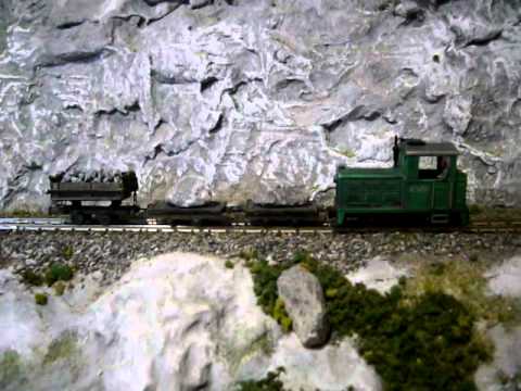 H0e Feldbahn mit Roco Diesellok und Wagen von Modellfeldbahn.ch F5 ...