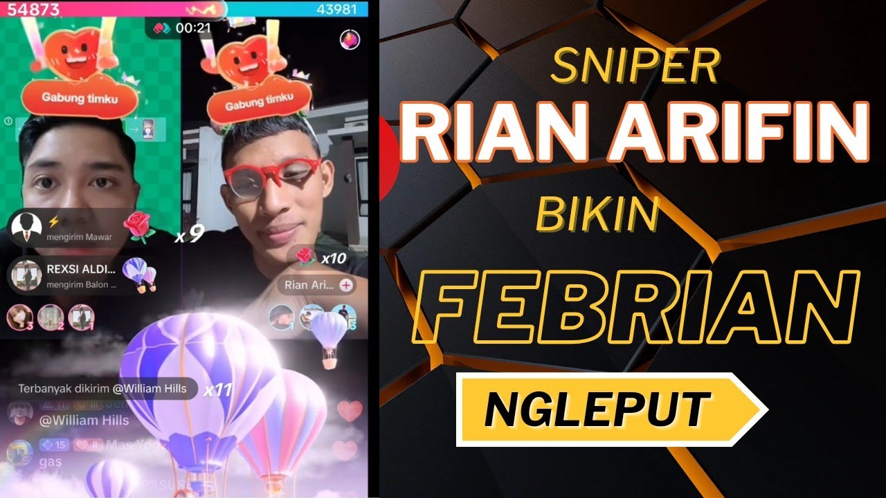 Sniper Rian Arifin bikin Febrian Iqbal Njleput - YouTube