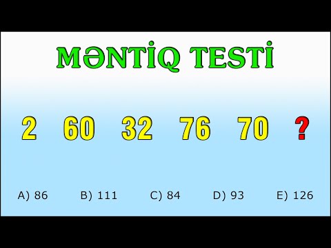Məntiq sualları və cavabları #3. asan izah