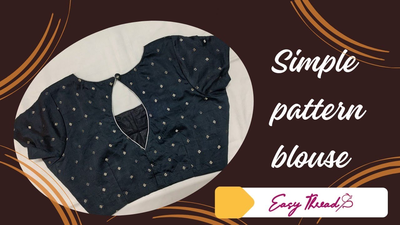 simple pattern blouse cutting and stitching #blousedesigns #blauseneck #model blouse, simple ...