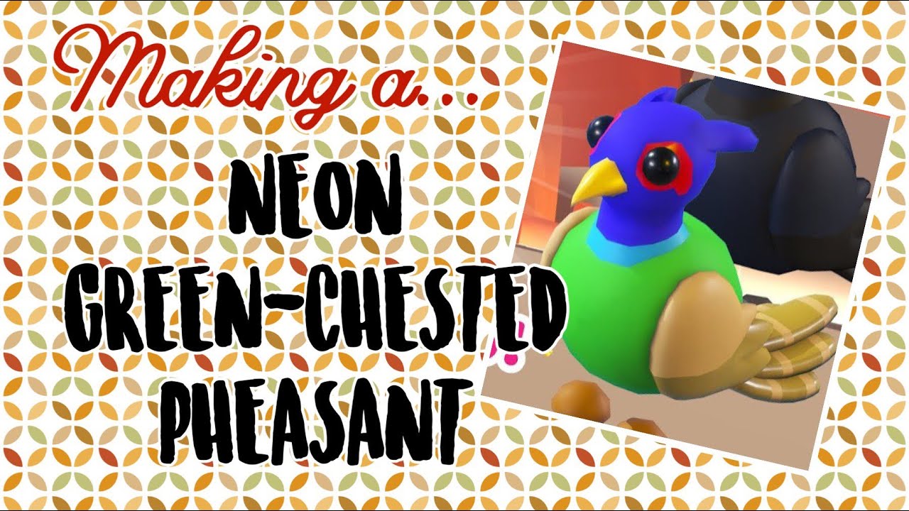 J&F Playz - FALL WEATHER! Making a... NEON GREEN-CHESTED PHEASANT! # ...