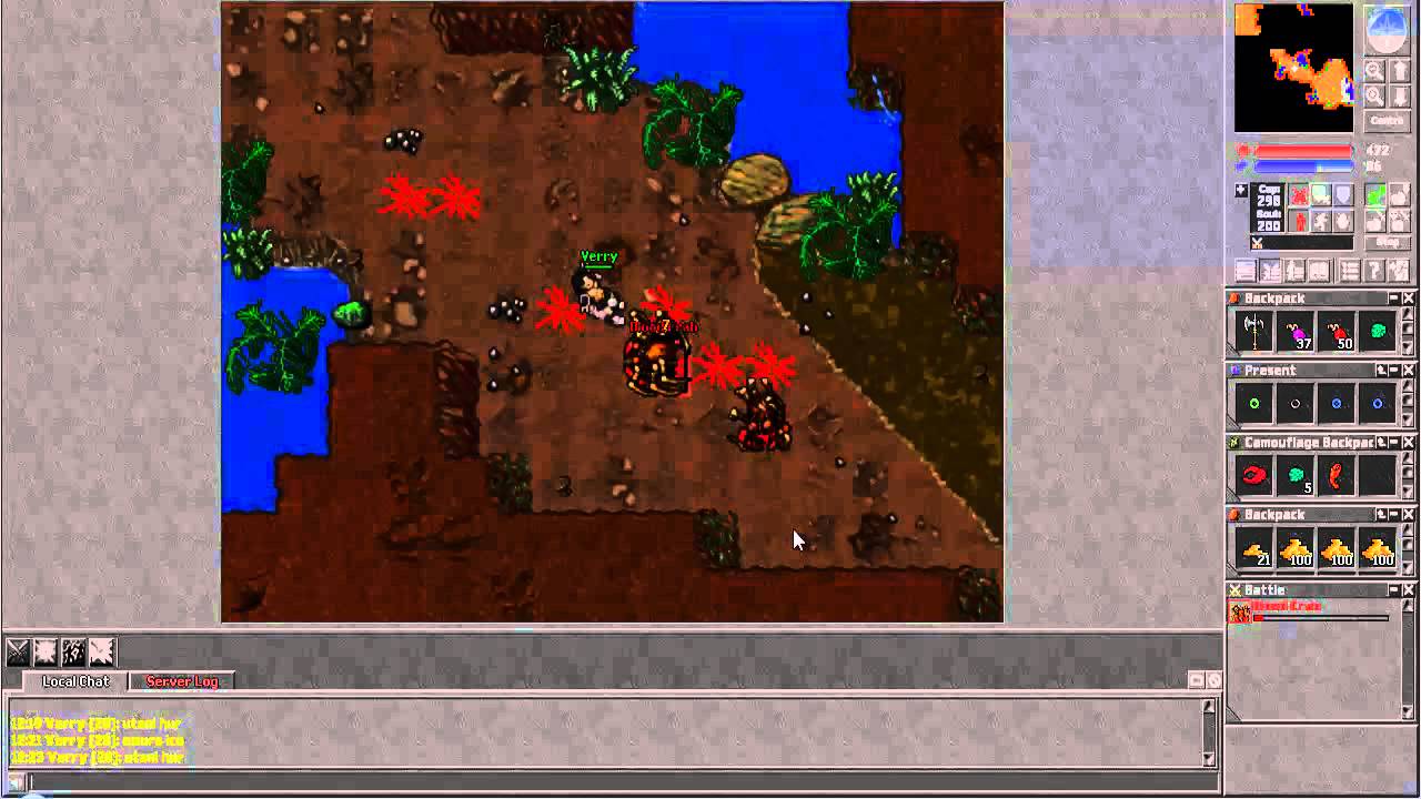 Tibia (Low-Mid Level Characters #5) - Port Hope Cave of Crocodiles ...