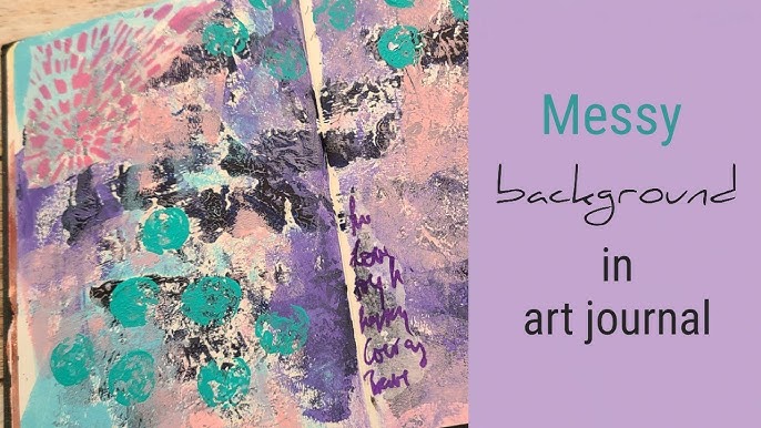 Art Journaling Textured Backgrounds Youtube