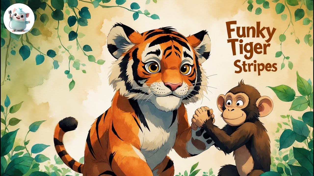 🐯 Funky Tiger Stripes 🐯 Tiger Song for Kids | Learn & Dance! - YouTube