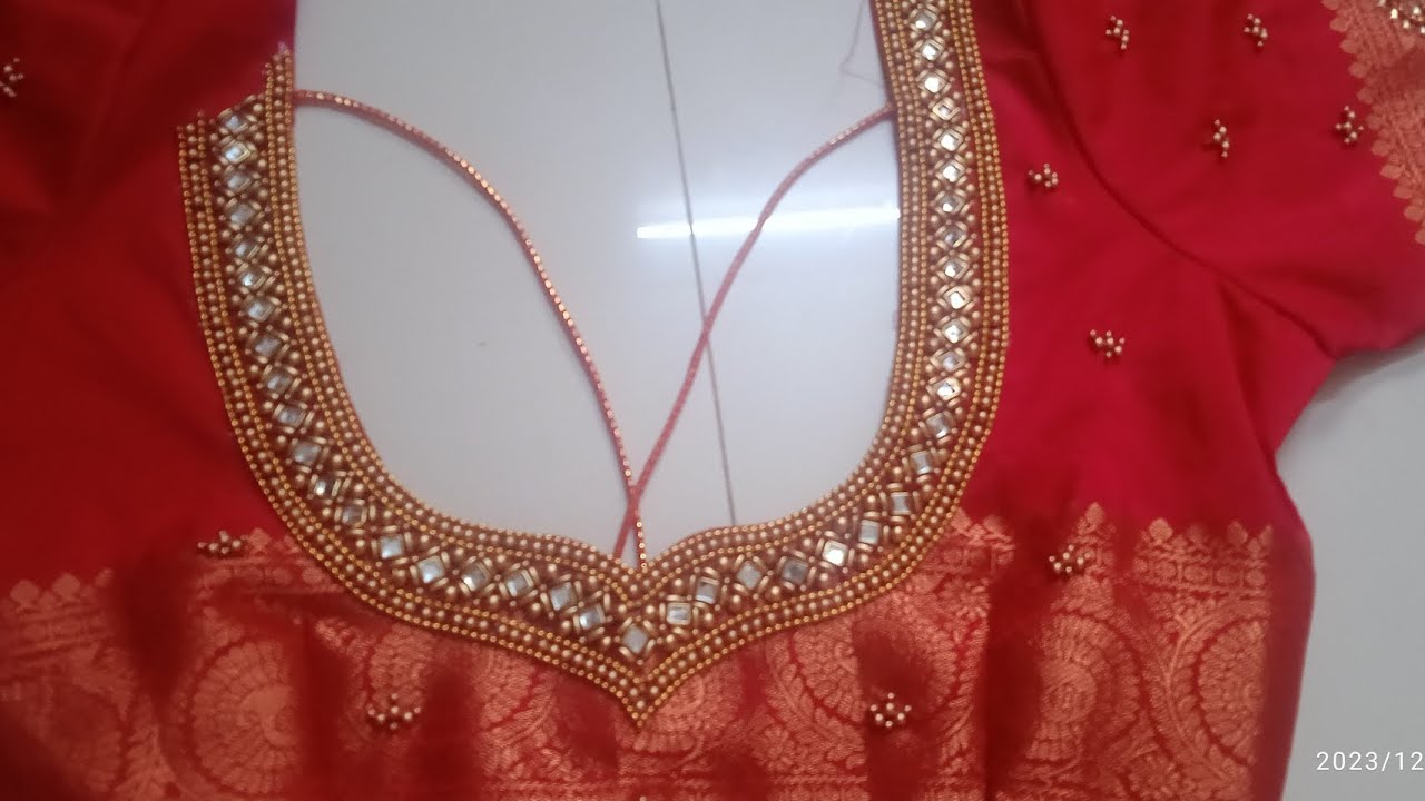 Beautiful handwork using simple niddle@blousehandwork1199 - YouTube