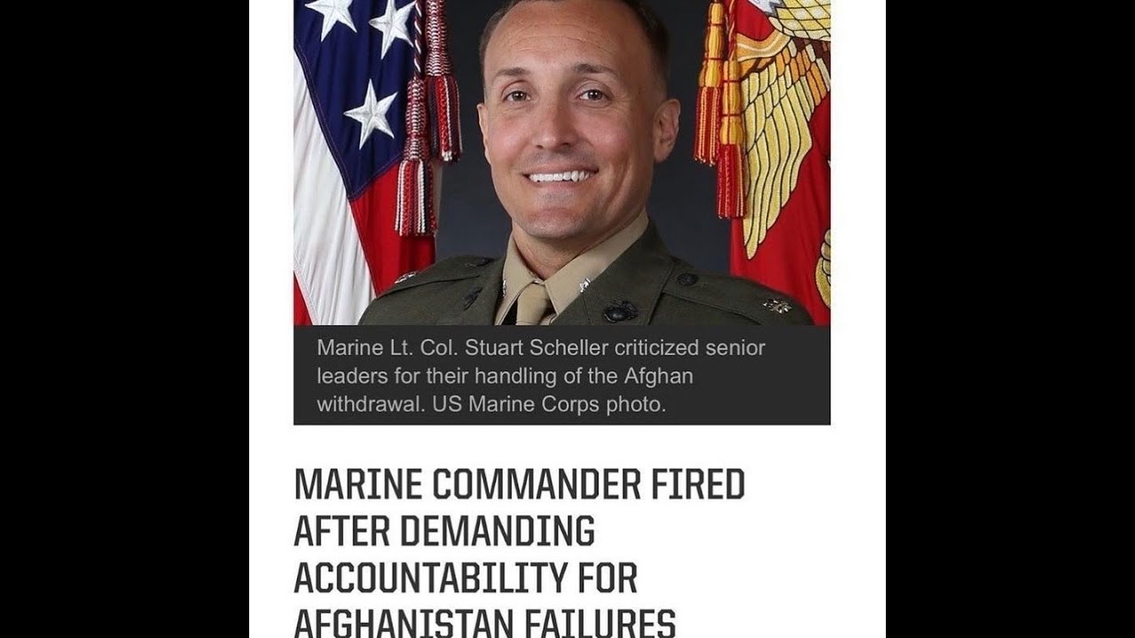 Marine Lt. Col. Stuart Scheller: An Example of Leadership! - YouTube