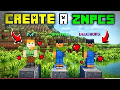How to create a znpcs in aternos server | Znpcs Plugin Full Tutorial ...