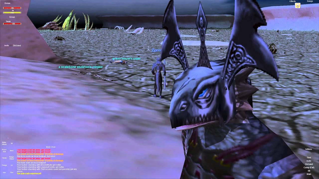 Everquest old school : Part 31- The Pit - Field of Bones - Iksar Monk ...