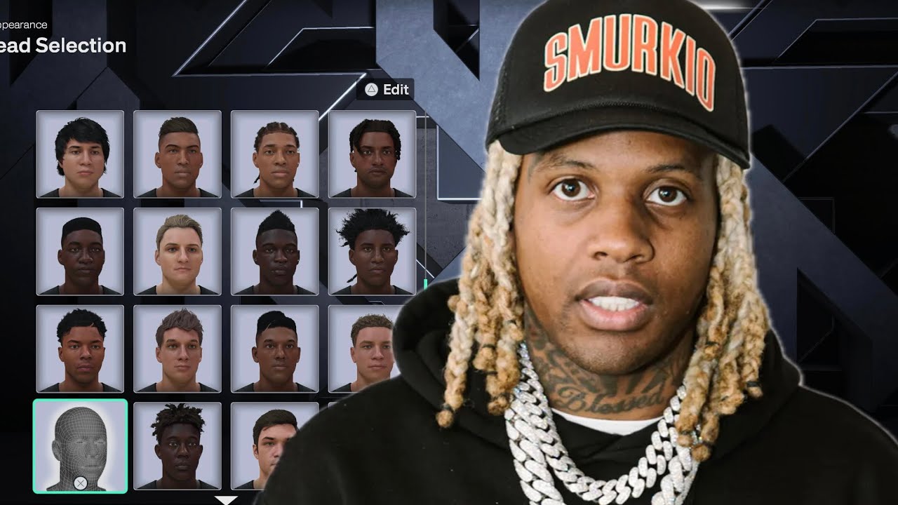 Lil Durk Face Creation NBA 2K26 - YouTube