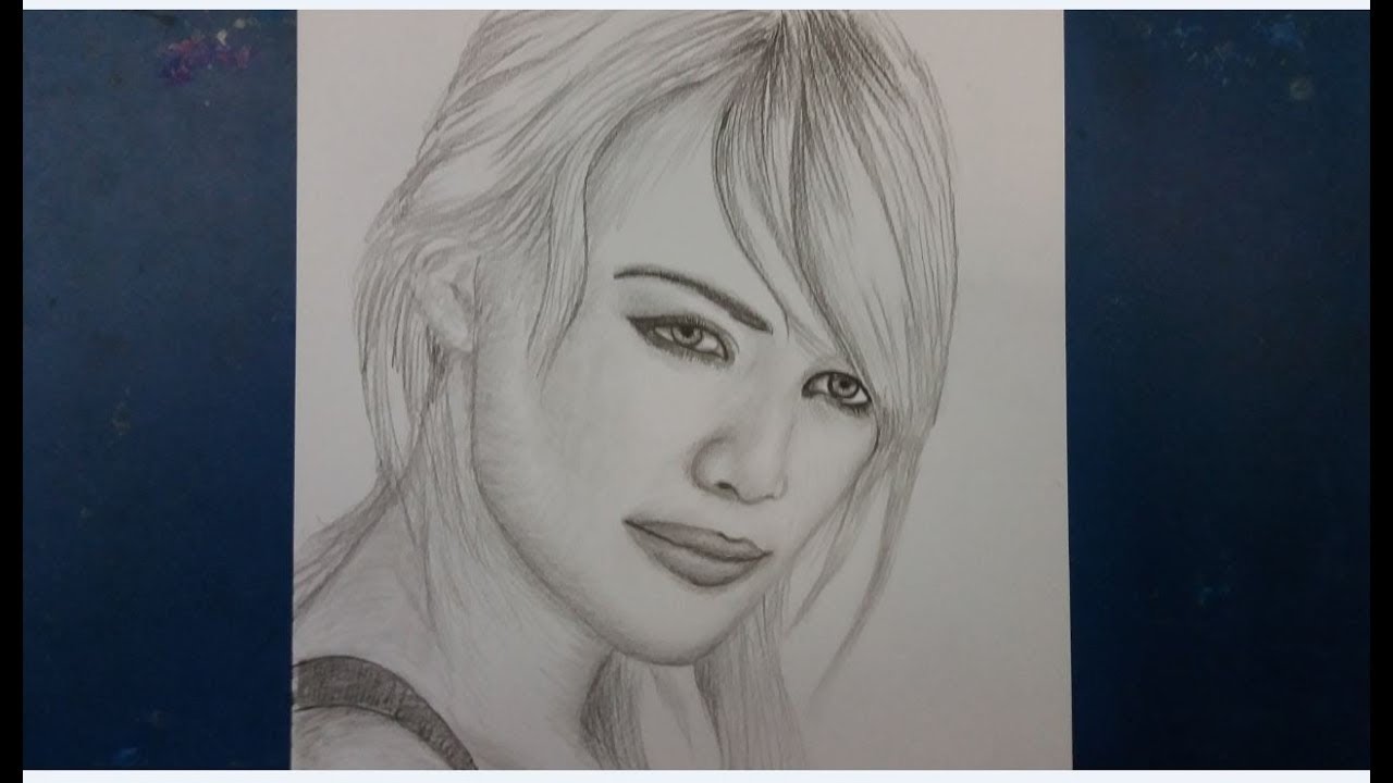 Beginner Drawing A Nice Girl Easy way || How to Draw Girl - YouTube