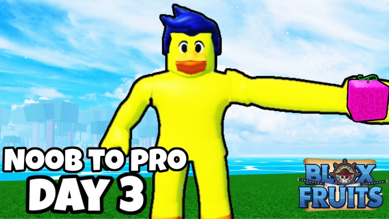 Rubber Fruit Is OP... | Blox Fruits NOOB TO PRO Day 3 (Roblox Blox ...