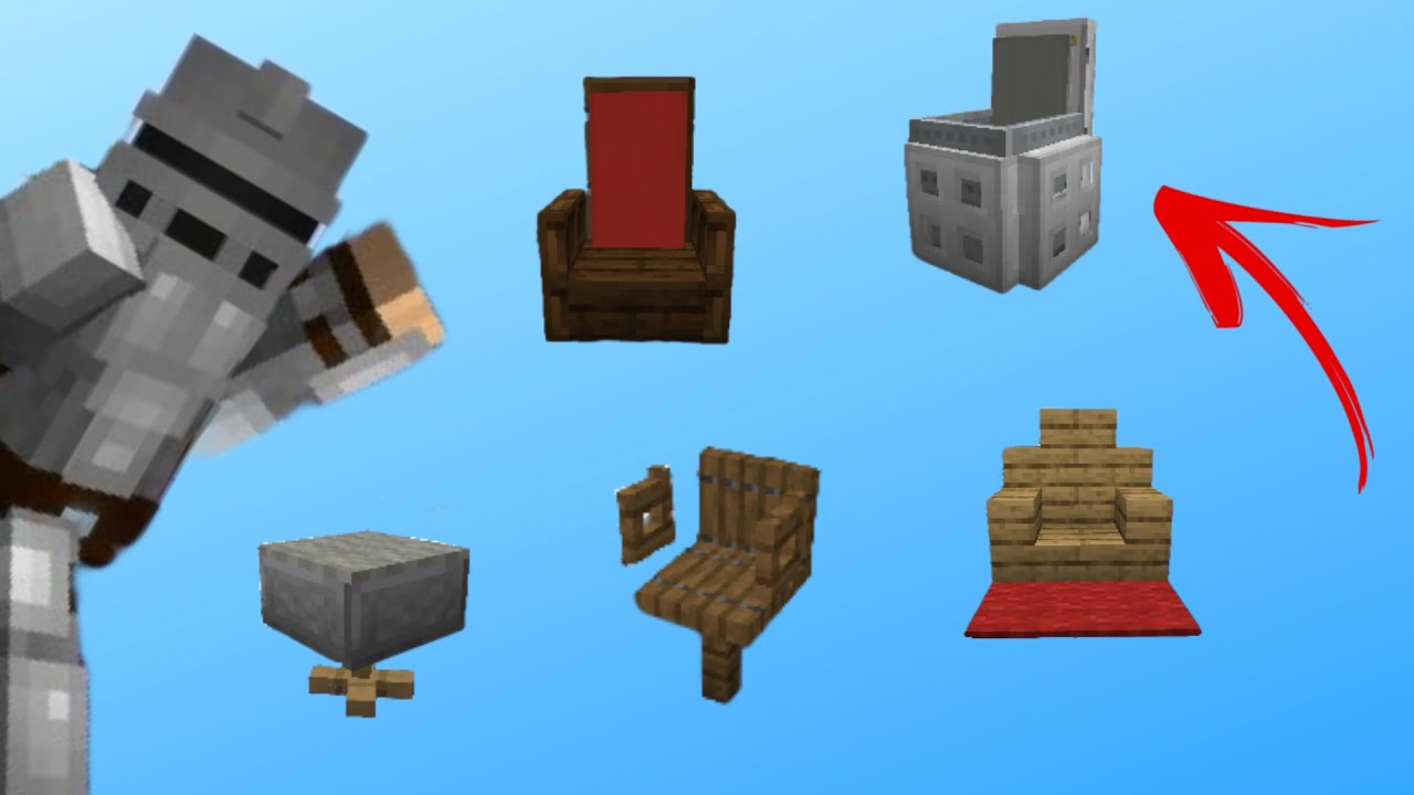 Minecraft: The 10 BEST Chairs to Build - YouTube