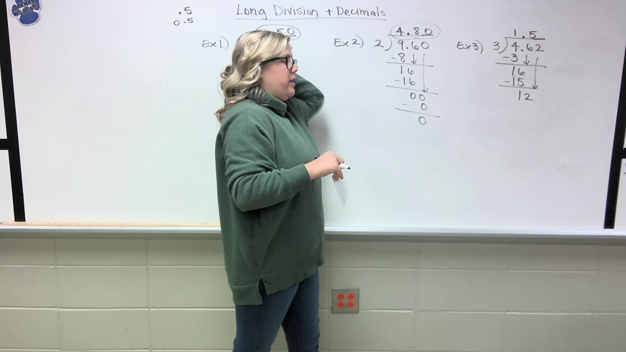 6th Grade Lesson 2: Long Division + Decimals - YouTube