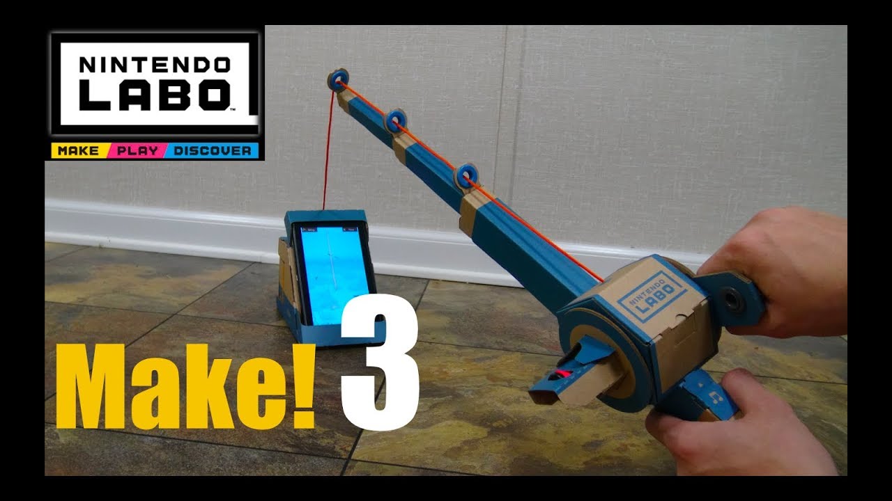 Nintendo Labo - Make a Fishing Rod! (Part 3) - YouTube
