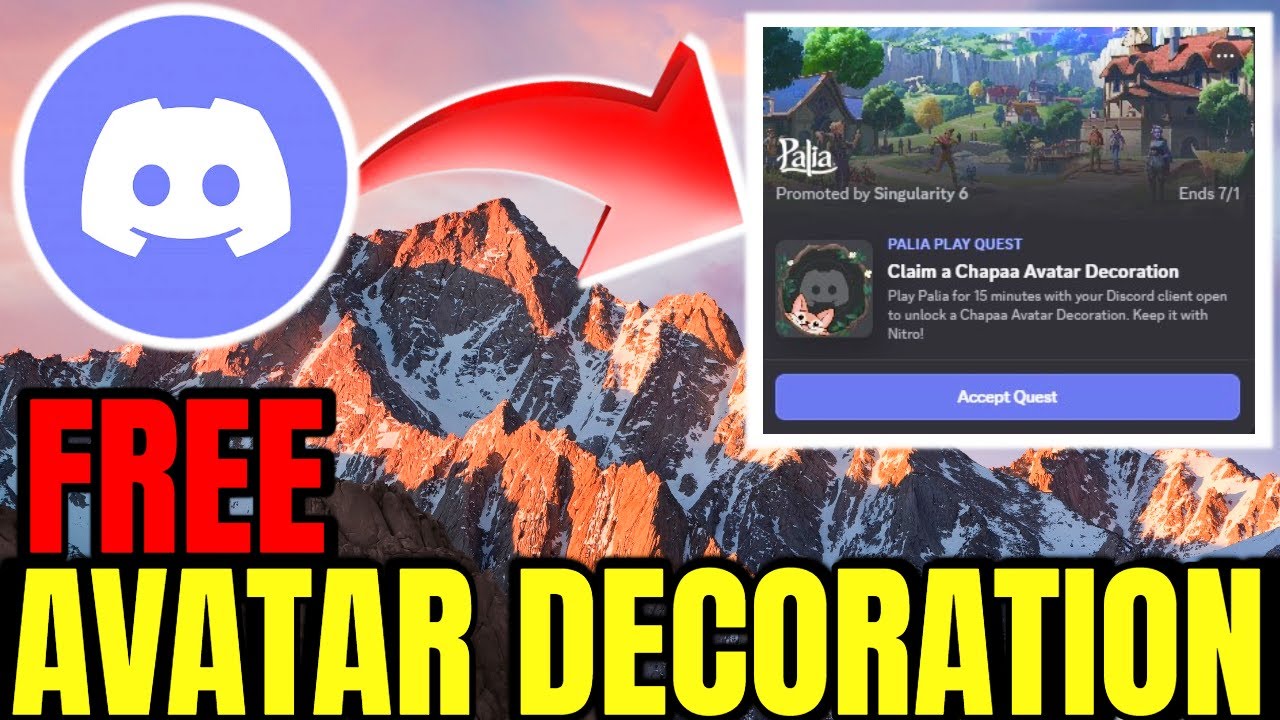 🔧 FREE DISCORD Claim a Chapaa Avatar Decoration - PALIA PLAY QUEST ...