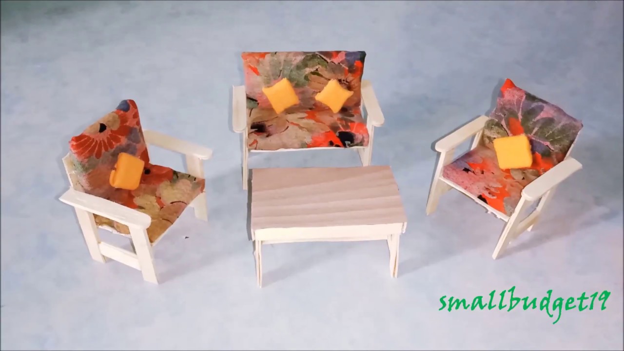 ICE CREAM STICK SOFA SET - YouTube