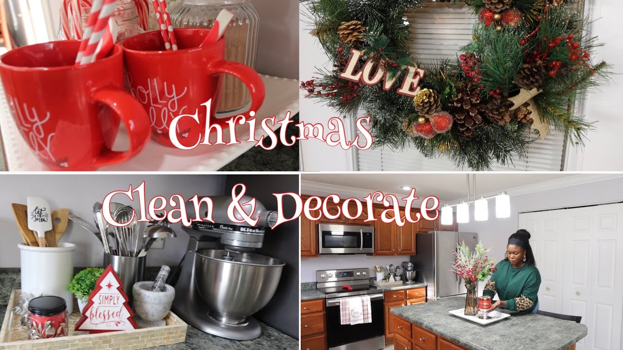 New 2021 🎄 Christmas Clean & Decorate with me Part 1~ Christmas Decor ...