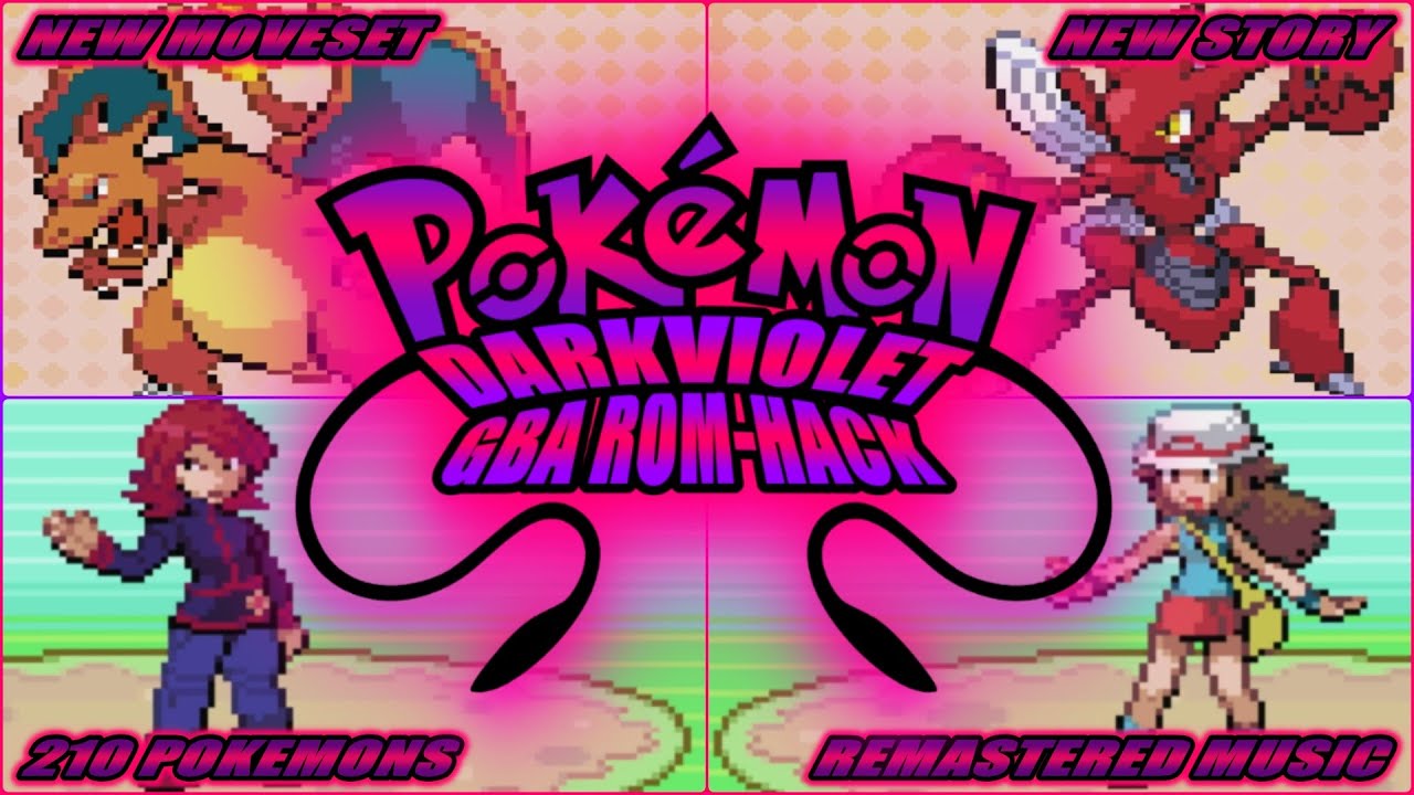 Pokémon Dark Violet GBA Rom-Hack : Remastered Music, New Story, New ...