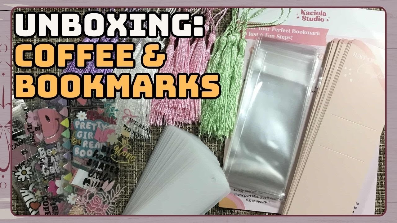 Bookmark Making Kit | Unboxing | Kaciola Studio - YouTube