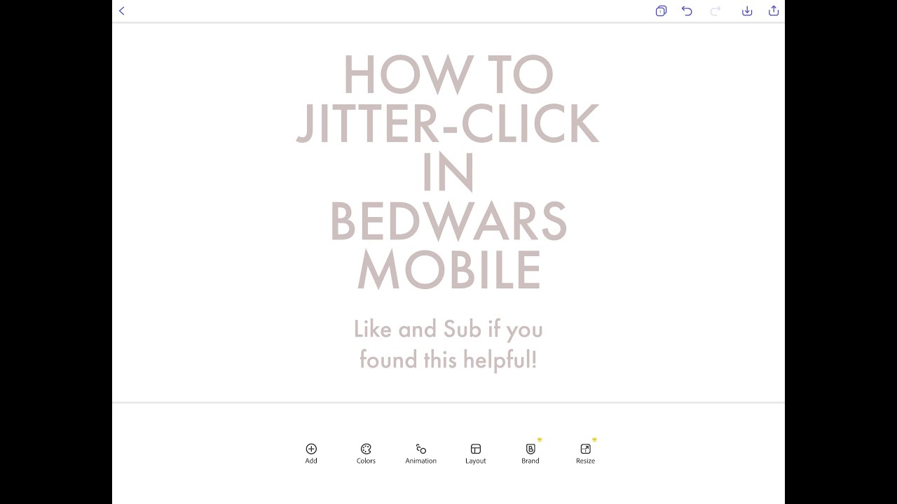 HOW TO JITTER CLICK ON BEDWARS MOBILE Roblox Tutorial YouTube how-to-jitter-click-on-bedwars-mobile-roblox-tutorial-youtube