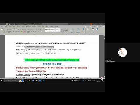 Qualitative Data Analysis (Tutorial) - YouTube