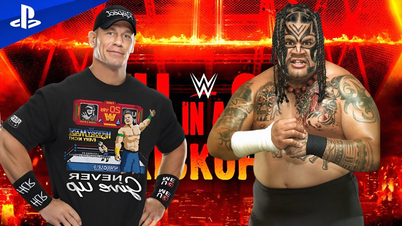 John Cena Vs Umaga Steel Cage Match Tonight - WWE 2K24 - YouTube