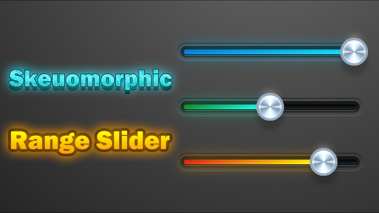 Asmr Programming Skeuomorphic Range Slider Using Html Css And Javascript No Talking Youtube
