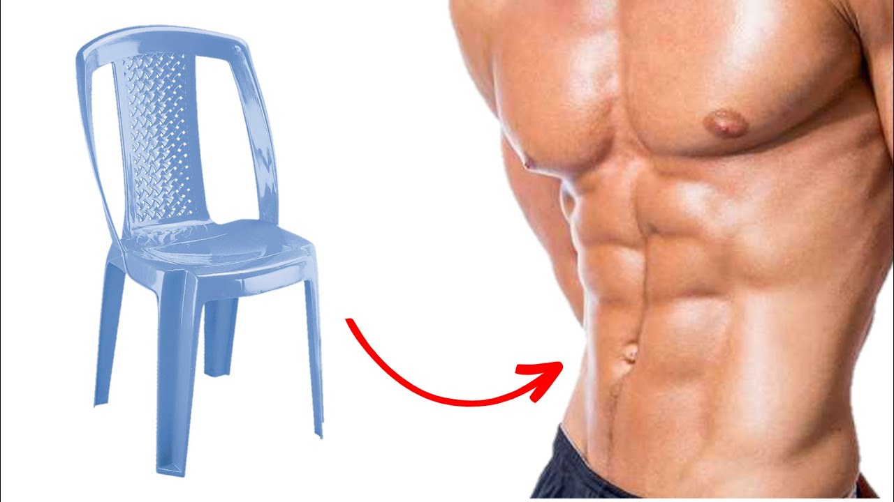 How to build a big six pack with a chair at home (home exercises) - YouTube