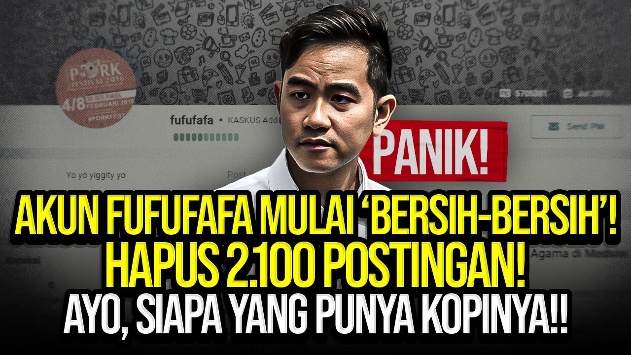 🔴LIVE! AKUN FUFUFAFA MULAI 'BERSIH-BERSIH'! HAPUS 2.100 POSTINGAN! AYO ...