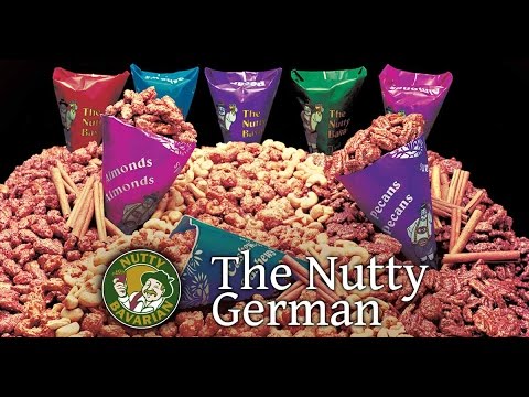 Nutty Bavarian nuts. The final stage, from roasted to glazed - YouTube