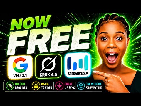 Grok AI FREE Unlimited + Veo 3.1 & Seedance 2.0 FREE (One Website, No GPU)
