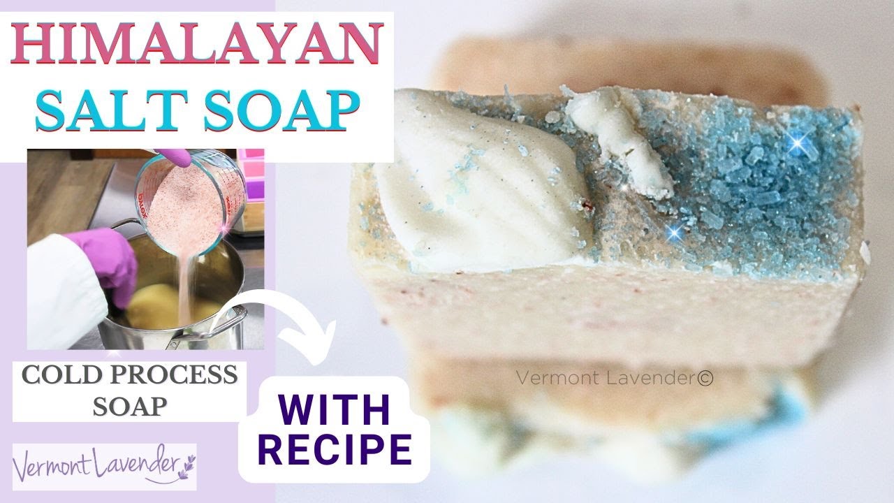 Himalayan SALT COCONUT Milk NATURAL CP soap making Recipe # ...