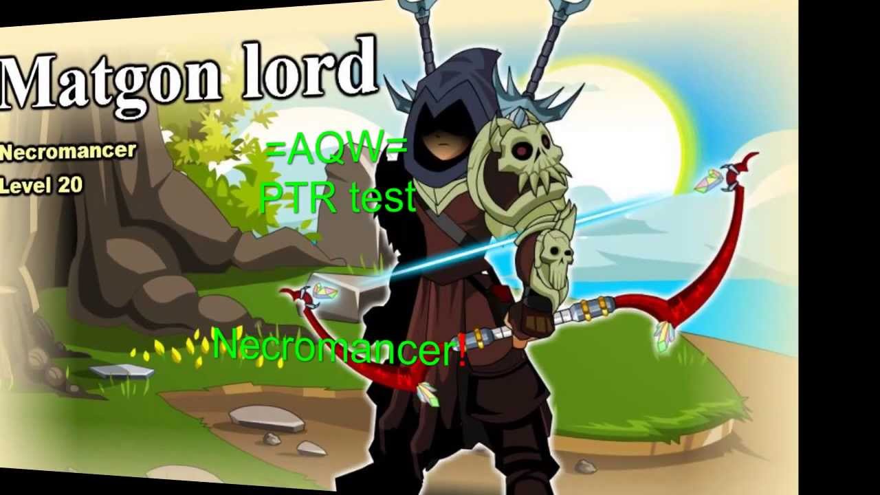 =AQW= Necromancer testing (Full skill set!) - YouTube