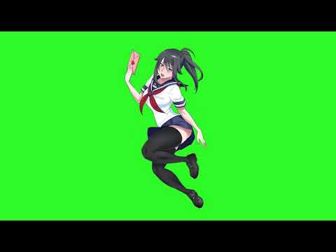 Ayano Aishi Yandere Simulator Green Screens - YouTube