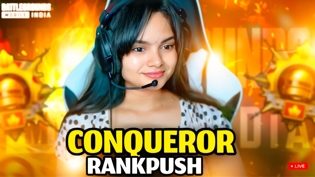 TOP 25 CONQUEROR PUSH | #bgmi #facecam #rankpush #livestreaming #live #newupdate #conqueror ...