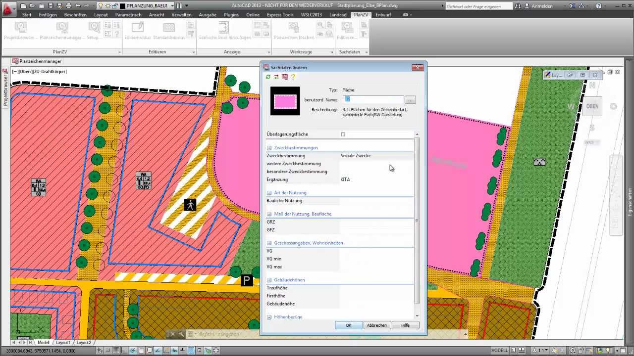 WS LANDCAD für die Stadtplanung - Planzeichen, Bilanzen, Legenden, GIS ...