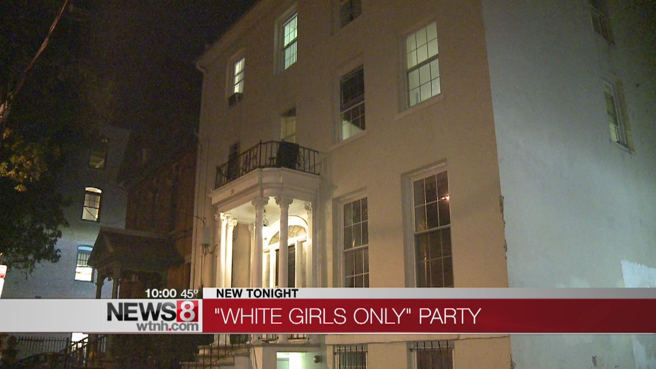 Yale frat takes heat over "White Girls Only" party allegations - YouTube