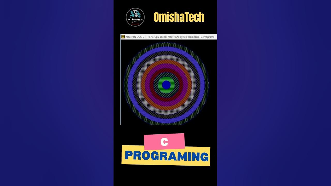 C Programming Graphics Design In C Shorts Omishatech Graphicsdesign Viral Youtube